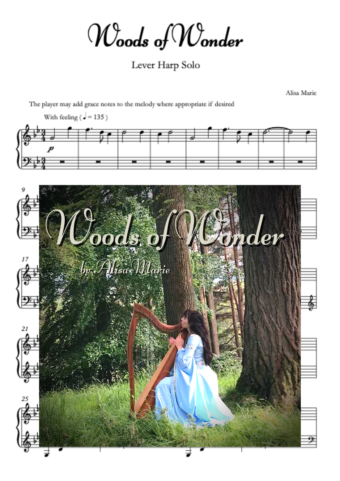 Woods of Wonder - Harp Sheet Music – Alisa Marie
